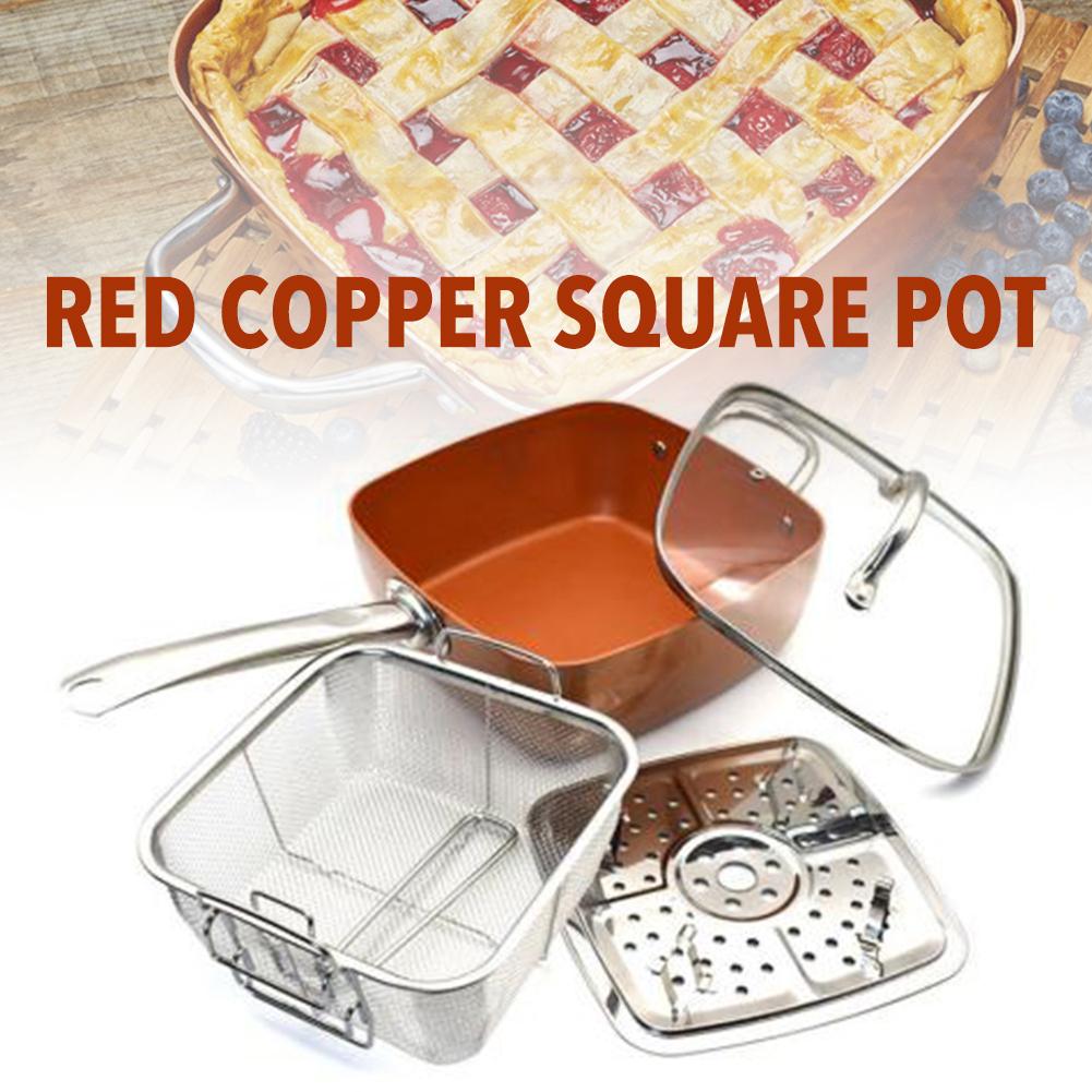 4PCS Ceramic Non-stick Pan Set With 10 Inch Deep C... – Grandado