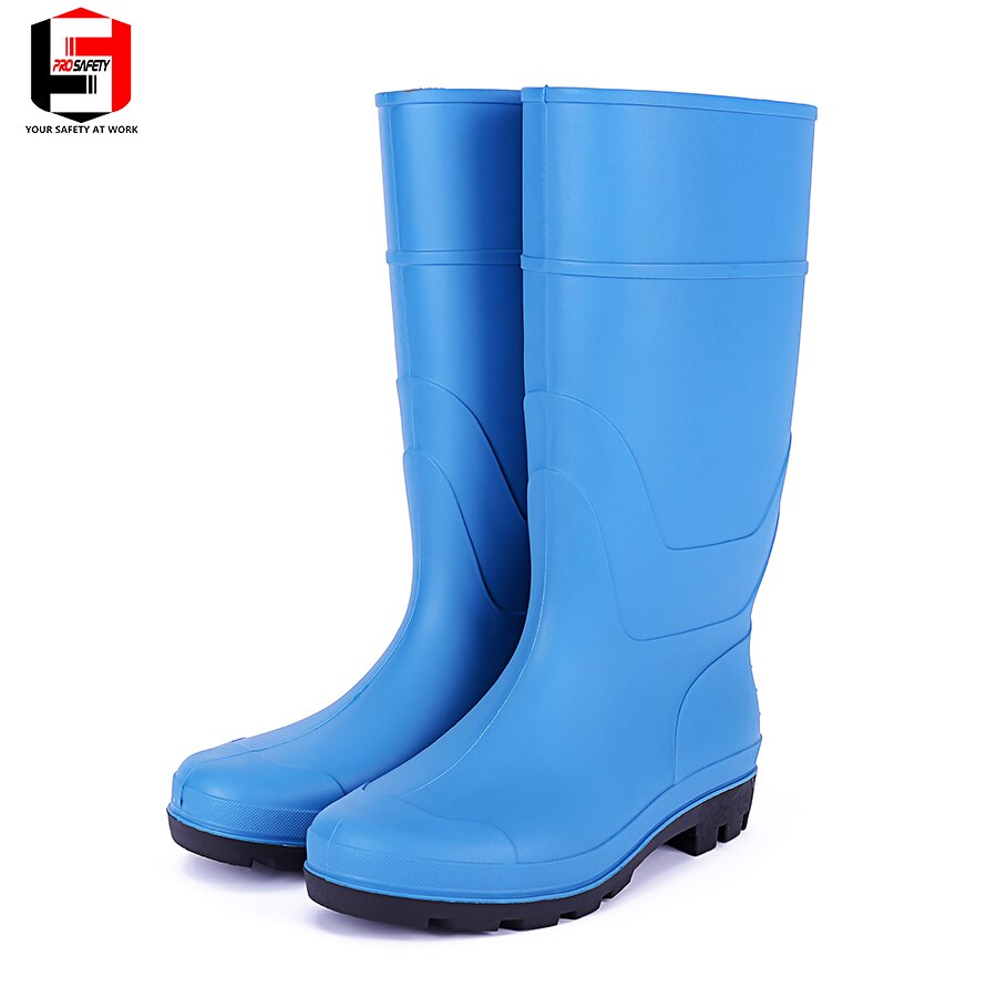 PRO SAFETY Blue Rain Boot women Water Oil Resistan... – Grandado
