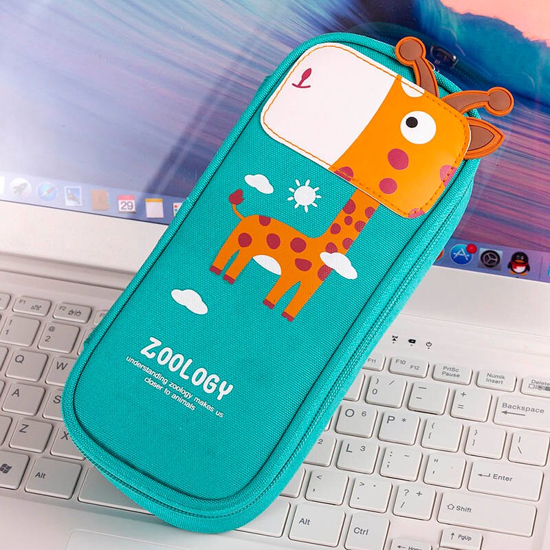 Söt tecknad djur flamingo enhörning pennfodral sto... – Grandado