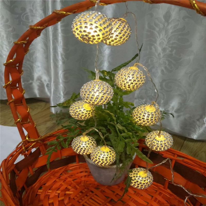 Decorative Lamp LED Artificial Diamond Ball String... – Grandado