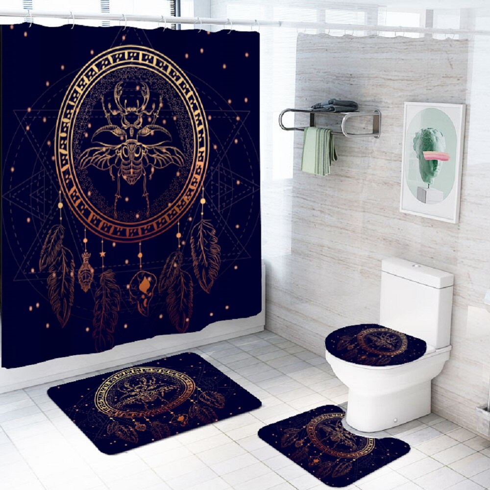 4 Pcs Dream Catcher Badkamer Set Met Bad Rug Wc-de... – Grandado