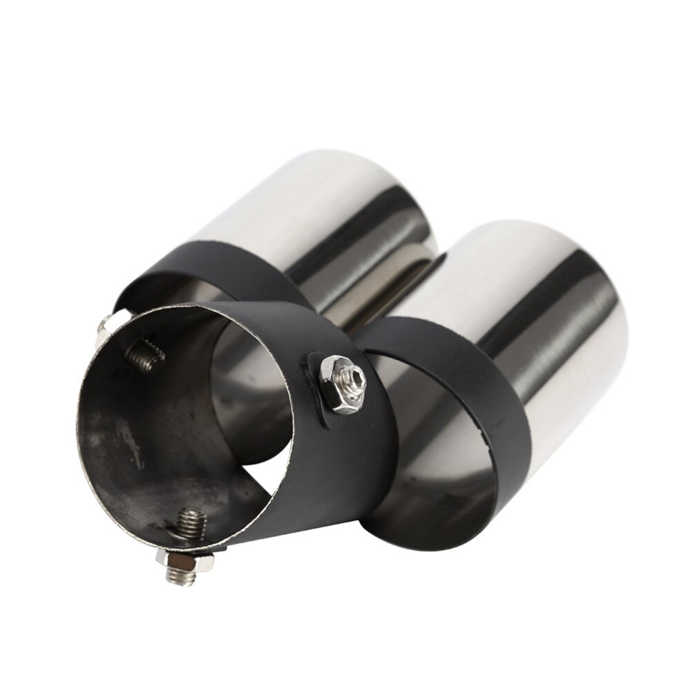 Universele Auto Ronde Mond Dubbele buis Gebogen Rv... – Vicedeal