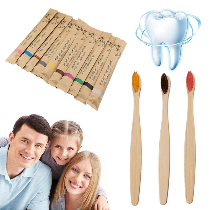 1PCS Toothbrush Natural Bamboo Toothbrush Reusable... – Vicedeal