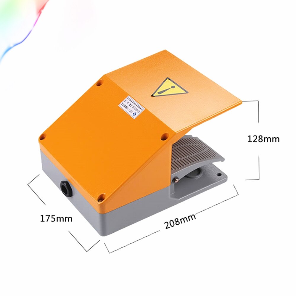 1pcs Foot switch YDT1-15 aluminum shell gray doubl... – Vicedeal
