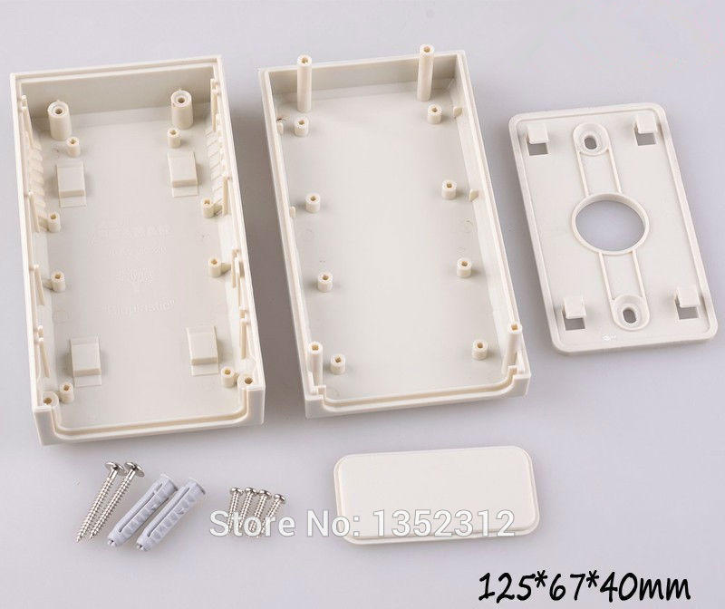 one pcs 125*67*40mm plastic enclosure wall mount e... – Grandado