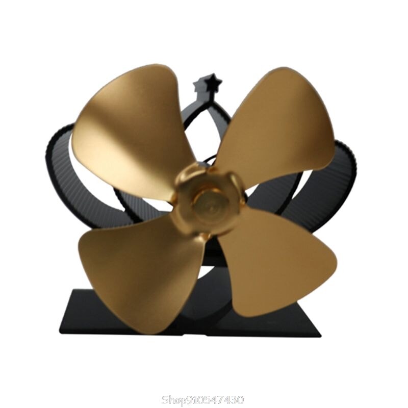 Heat Self-Powered Fireplace Stove Top Fan Quiet 4 ... – Vicedeal