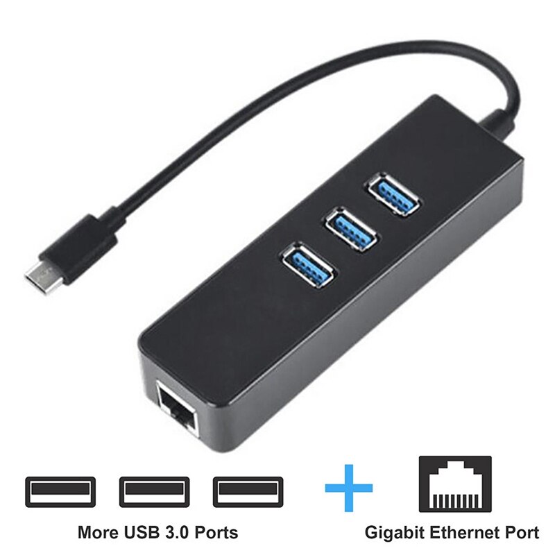 Type-C Om RJ45 Ethernet Adapter 1000 Mbps Usb Hub ... – Vicedeal