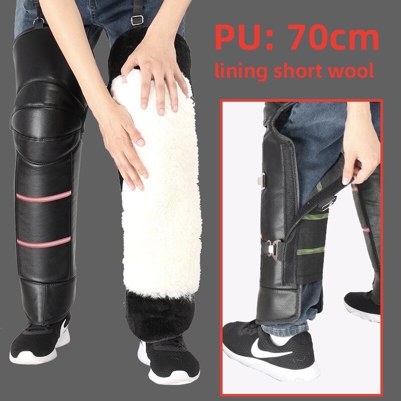PU Leather Windproof Leg Gaiter Reflective Motorcy... – Grandado