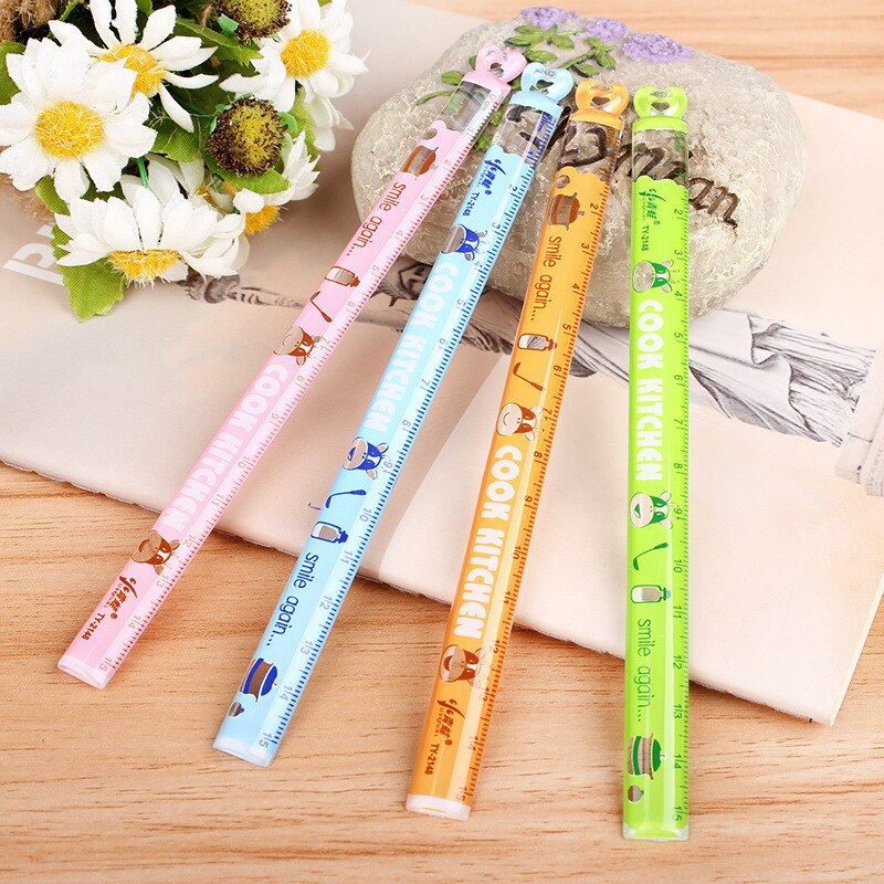2PCS/Lot Cute Love Mini Ruler Learning A Good Help... – Vicedeal