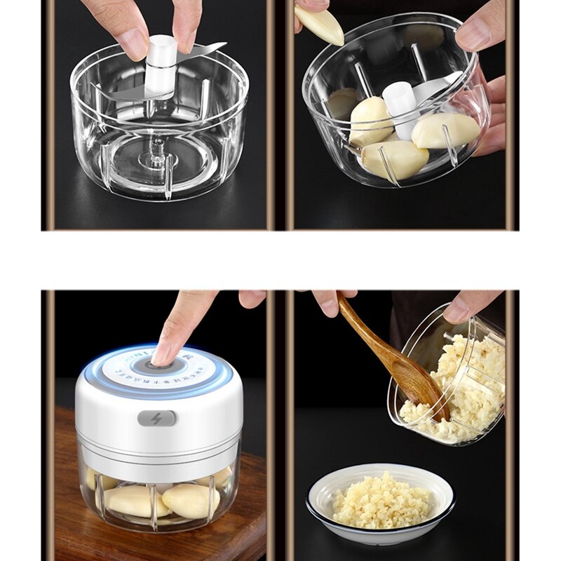 Electric Mini Garlic Chopper,Food Slicer&Chopper,P... – Grandado