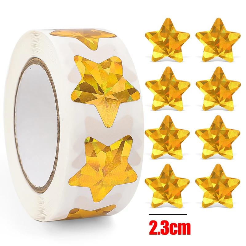 500 Stuks Gouden Ster Stickers Bruiloft Verjaardag... – Grandado