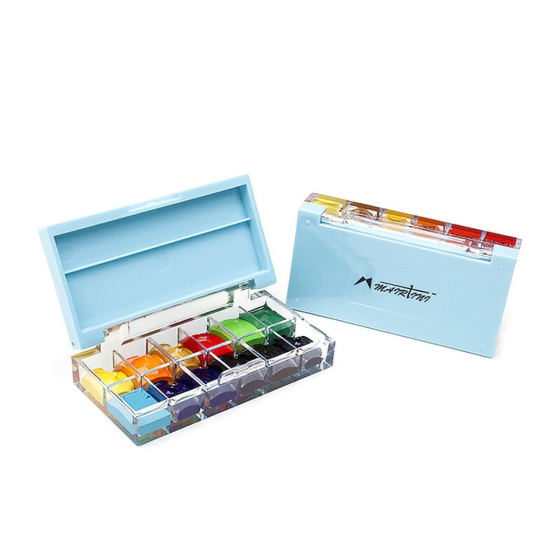 Aquarel Verf Plastic Doos Draagbare Kleine Hydrate... – Grandado