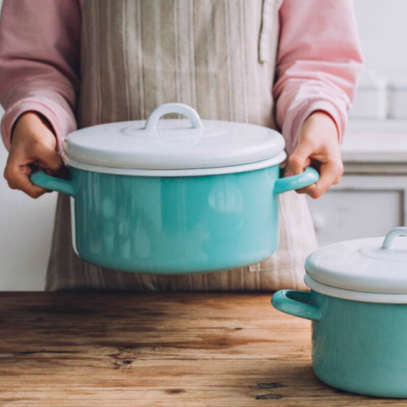 Gas induction cooker pot stewed enamel non-stick J... – Vicedeal