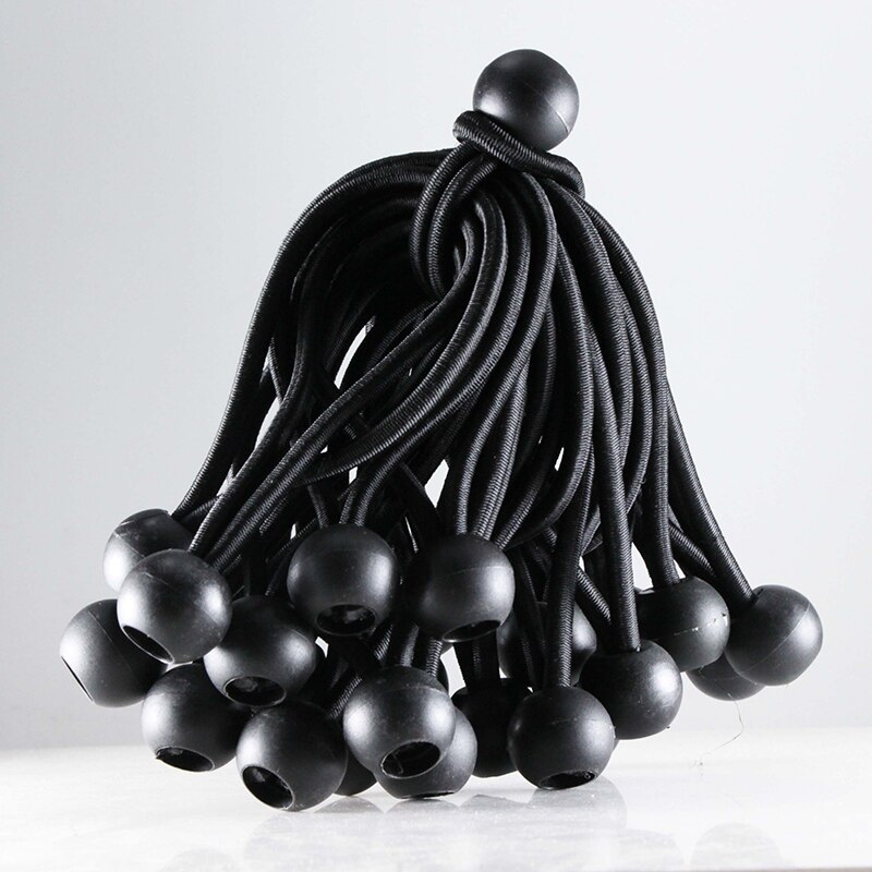 50PCS 4 "mini Bungee Koord Ballen Zwarte Rubb... – Vicedeal