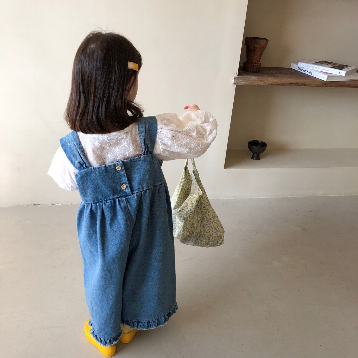 Spring Girls Jeans Overalls Lace Strappy Loose Pan... – Grandado