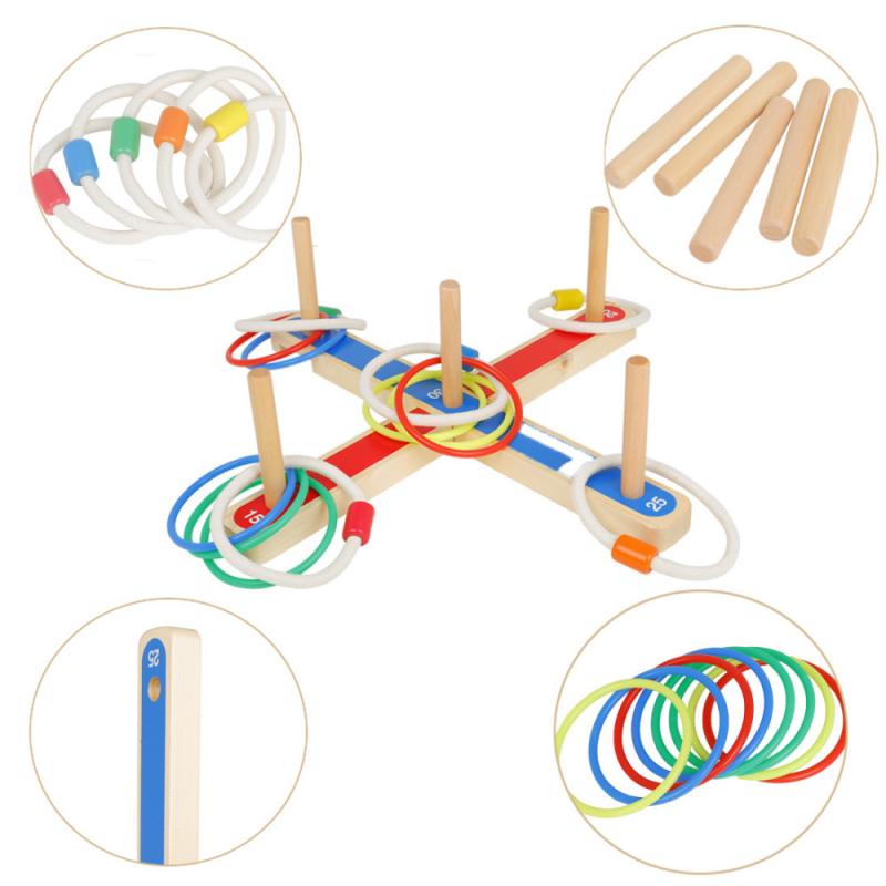 Children Wooden Set Outdoor Parent-child Interacti... – Grandado