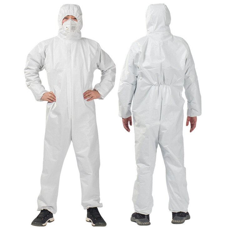 Witte Overall Hazmat Pak Bescherming Beschermende ... – Grandado