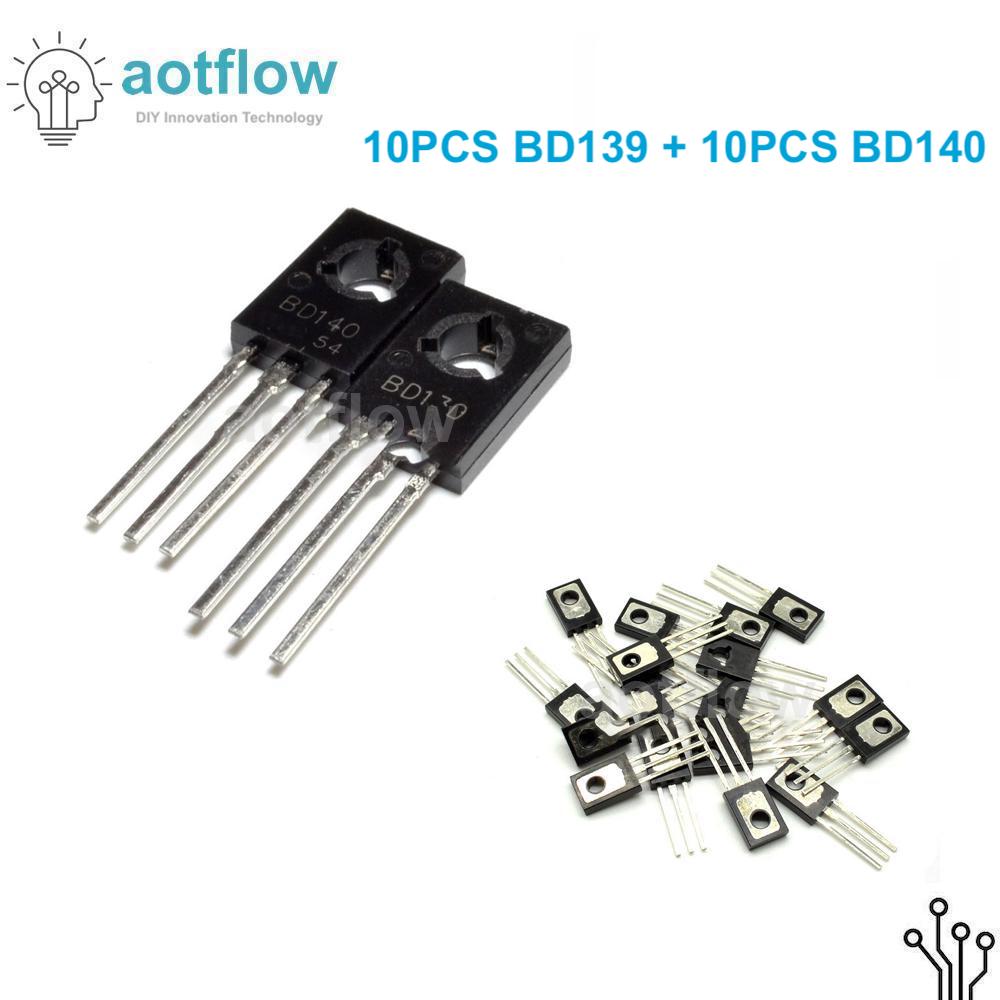20PCS BD139 BD140 ( 10PCS BD139 + 10PCS BD140 ) TO... – Vicedeal