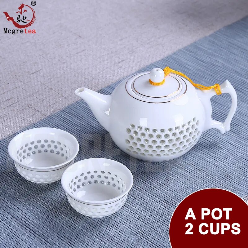 tea sets blue-and-white exquisite ceramic teapot k... – Vicedeal