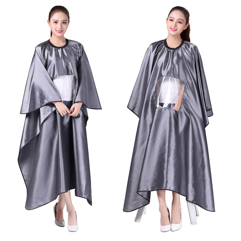Salon Waterproof Haircut Cape With Visible Window ... – Grandado