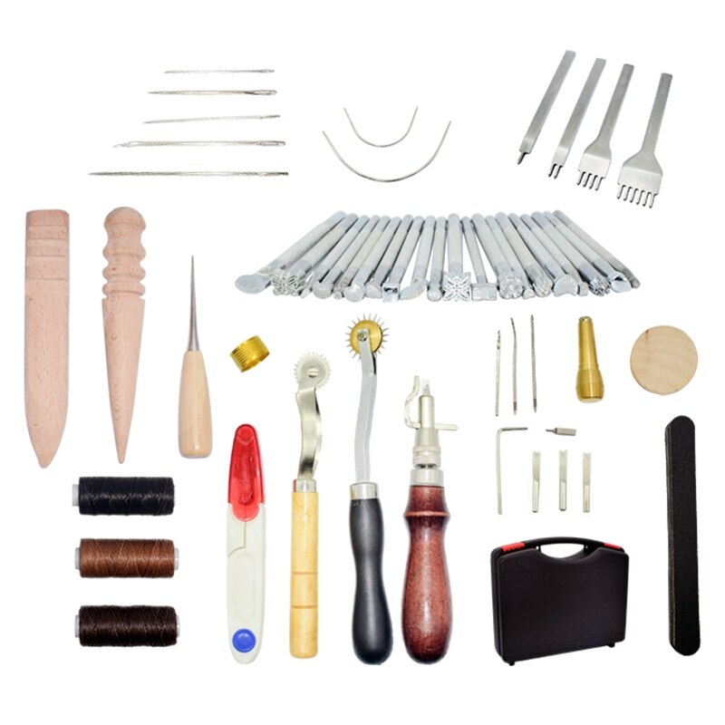 59Pcs Leder Handwerk Hand Tools Kit Für Diy Hand N... – Vicedeal