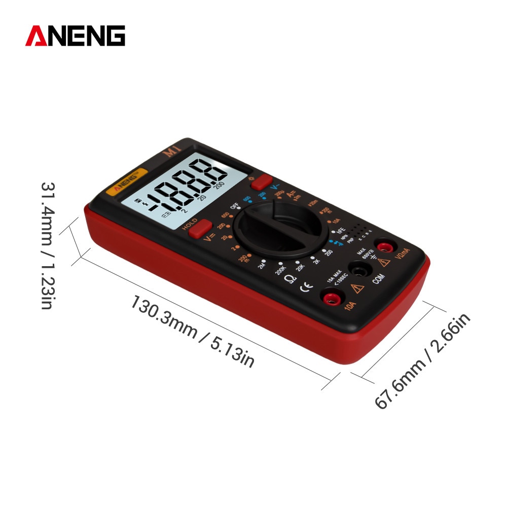 ANENG M1 Digitale Multimeter Backlight Tester Prof... – Vicedeal