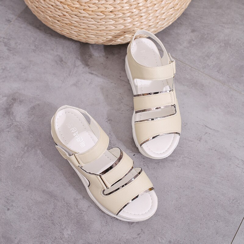 Fujin Platform Sandals Women's Summer Student Sand... – Grandado
