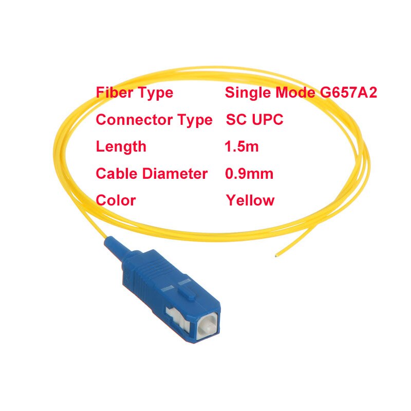 ]50Pcs 1.5m FTTH SC UPC Fiber Optic Pigtail SM G65... – Grandado
