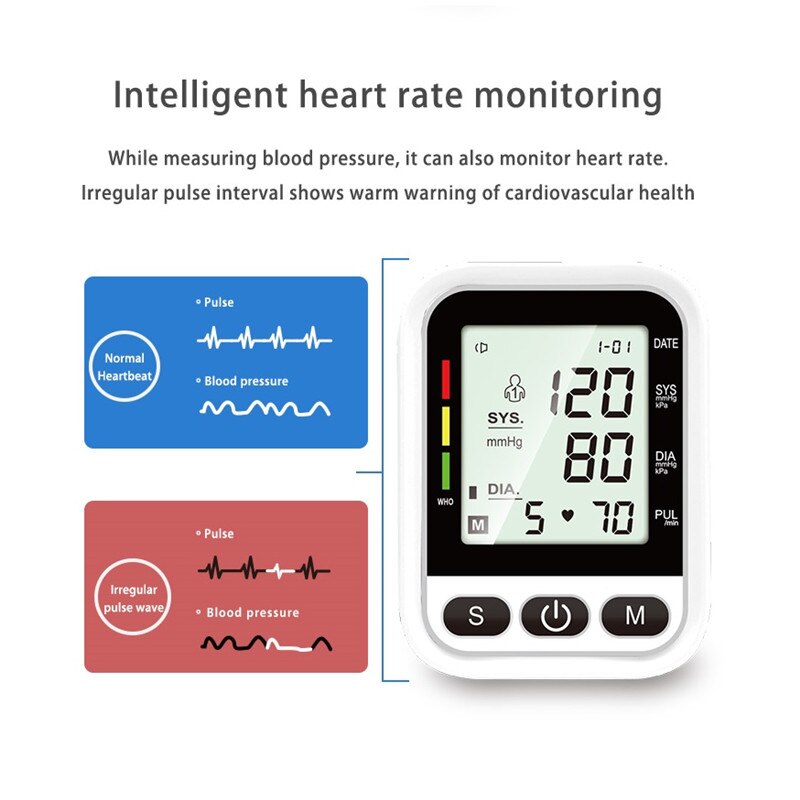 Intelligent Measure Digital Upper Arm Blood Pressu... – Grandado