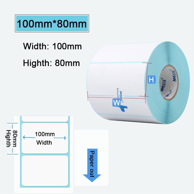 100MM Width 1 Roll Thermal Label Sticker Paper Sup... – Grandado