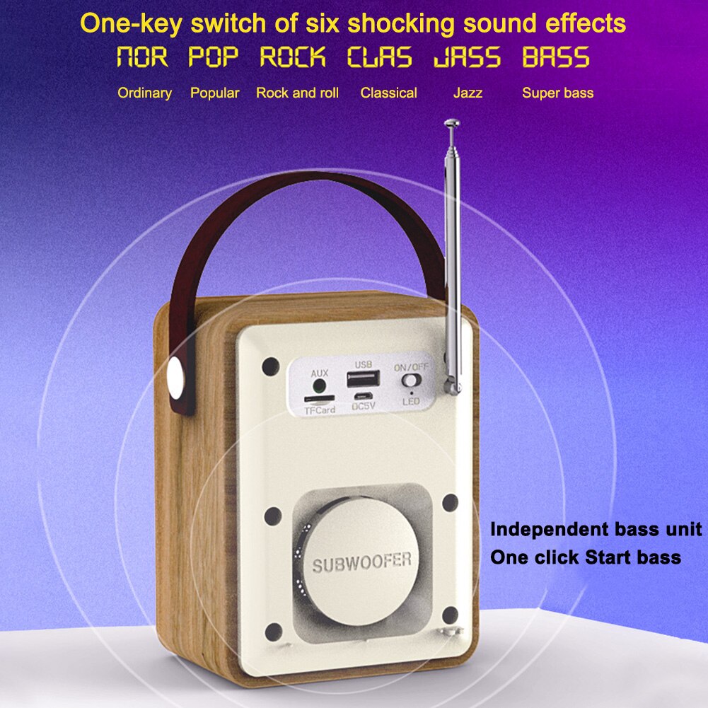 Retro Multifunctional MP3 USB Rechargeable TF Card... – Grandado