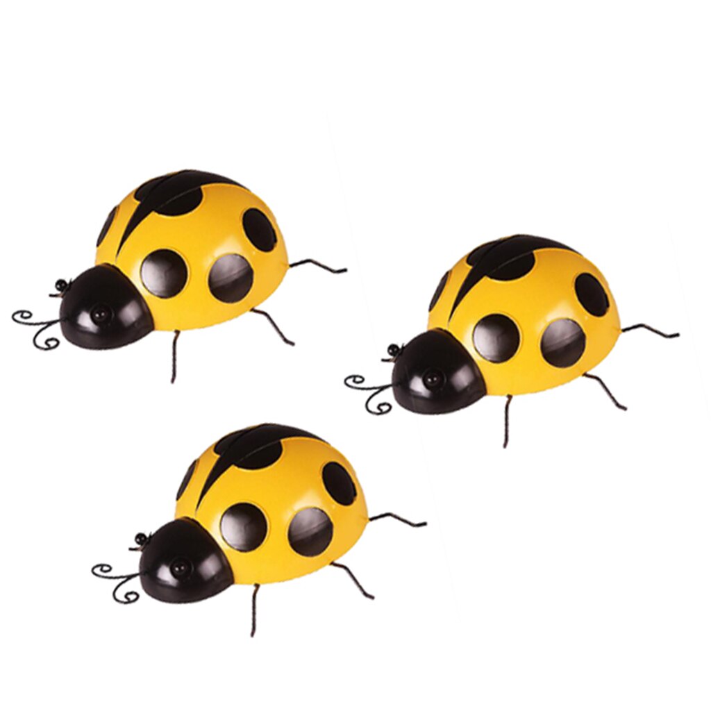 3Pcs Yellow Mini Metal Ladybird Kids Toys DIY Lady... – Grandado