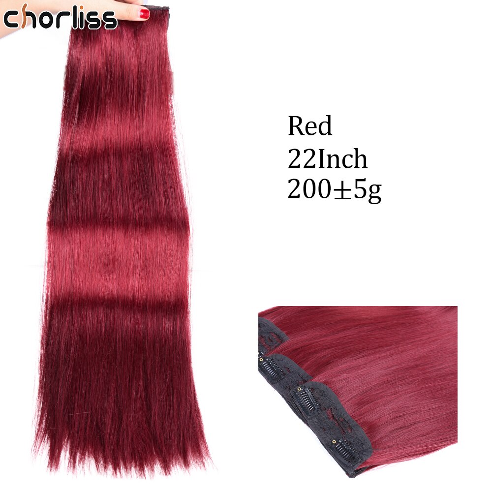 Long Straight Imitate Human Hair 22 Inch Extension... – Grandado