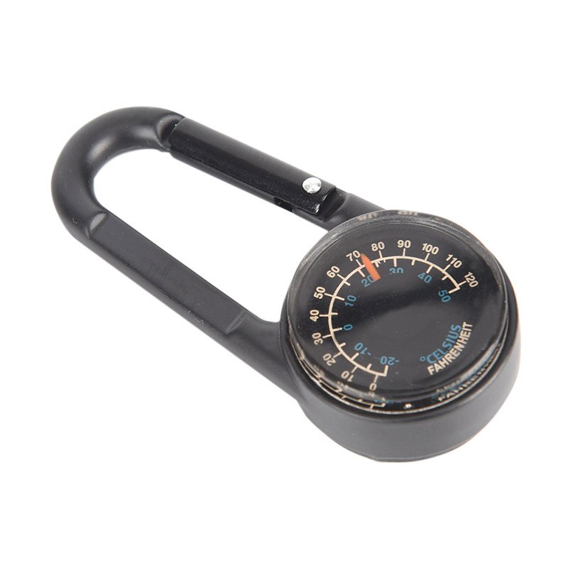 Mini Compass + Thermometer + Snap Hook 3-in-1 Mult... – Grandado