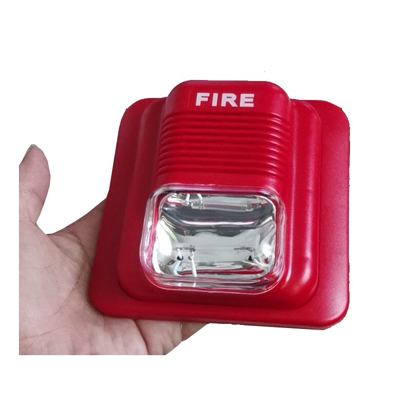 911 24V alarm wired Siren Wired Siren with Red Fla... – Vicedeal