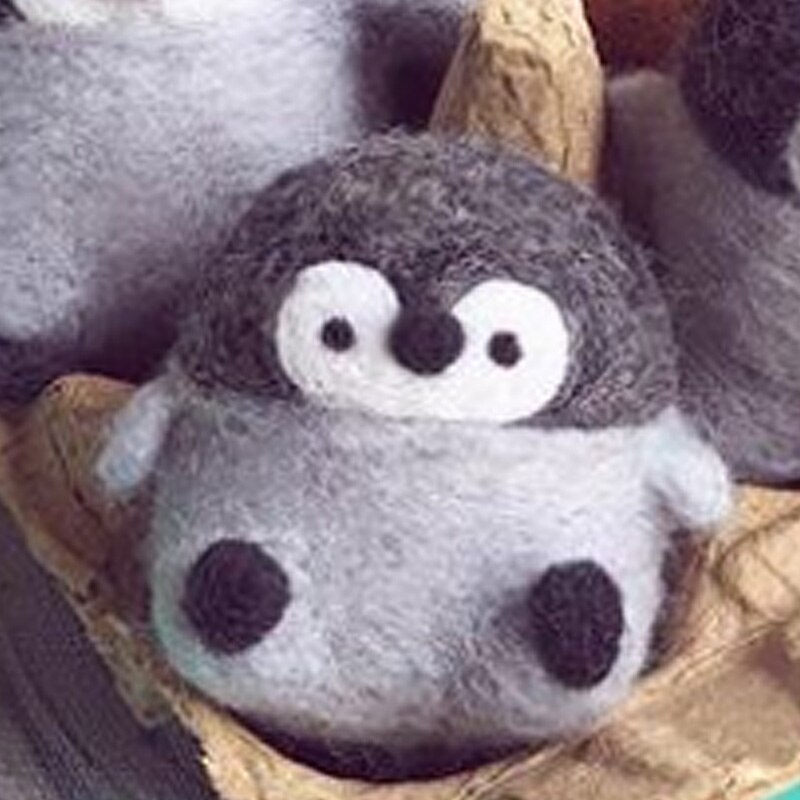 Cute Penguin Wool Felt Craft DIY Non Finished Poke... – Grandado