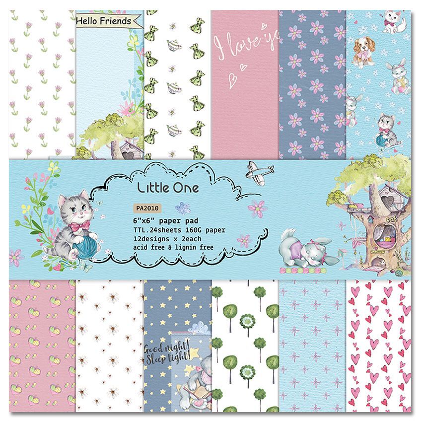 Little one style Scrapbooking paper pack of 24 she... – Vicedeal