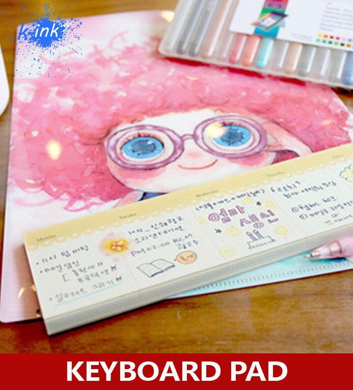 Keyboard weekly pad , appointment book as desk pad – Vicedeal