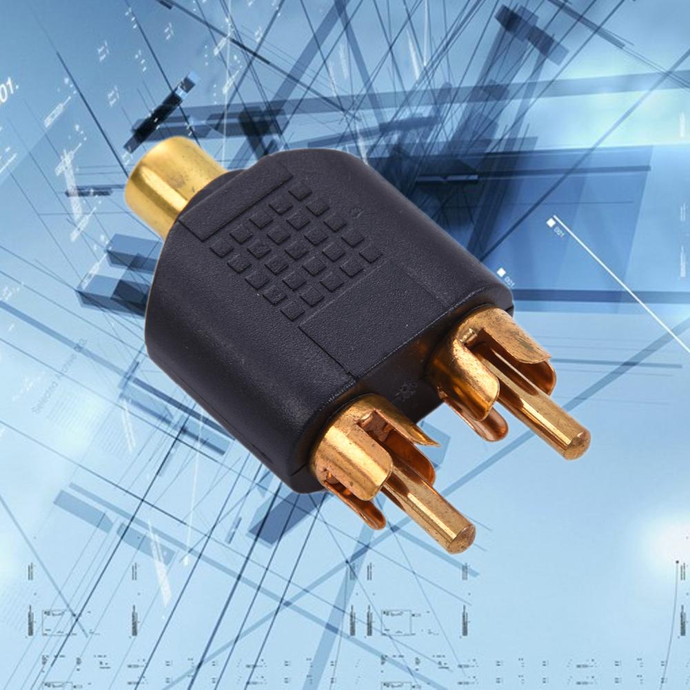 Cinch-buchse zu 2RCA Männlichen Adapter AV Audio S... – Grandado