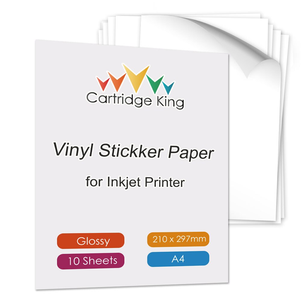 10 Vellen A4 Printable Vinyl Sticker Papier Glossy... – Vicedeal