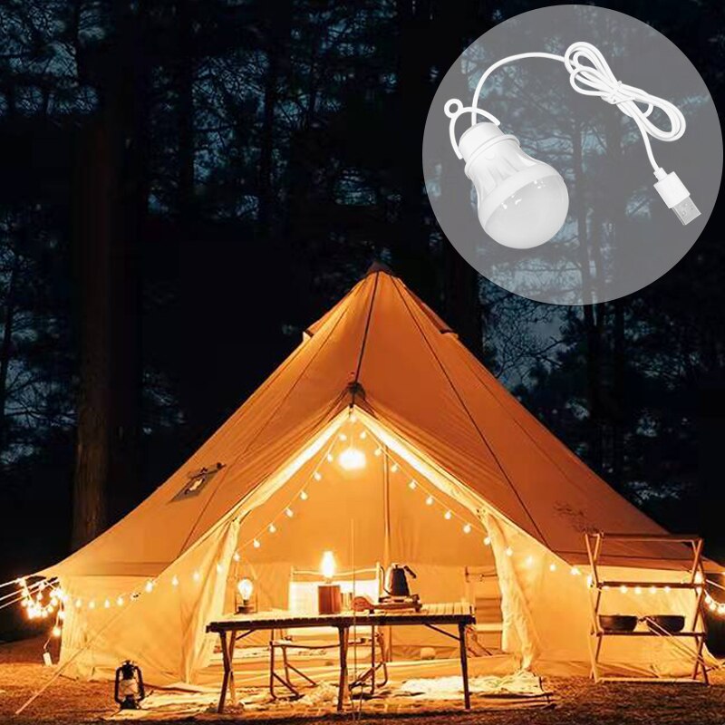 USB Outdoor Emergency Light Portable Lighting Bulb... – Grandado