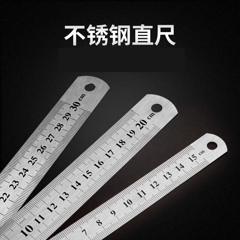 15cm/20cm/30cm Stainless Steel Straight Ruler Rule... – Grandado