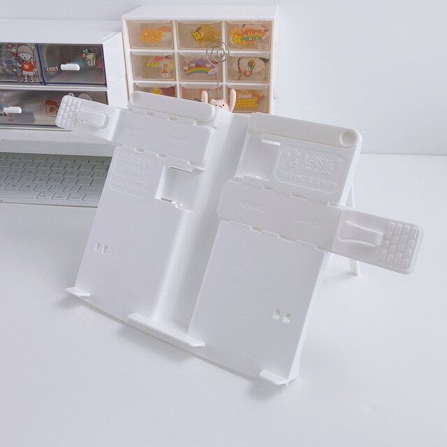 Desktop Reading Rack Foldable White Bookends Book ... – Grandado