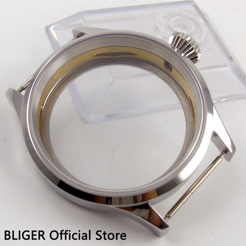 Polished 43MM BLIGER Sapphire Crystal Glass 316L S... – Grandado