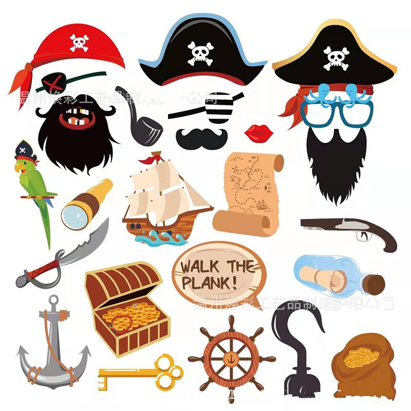 25Pcs Cool Cosplay Pirate Zeilen Baby Shower Party... – Vicedeal