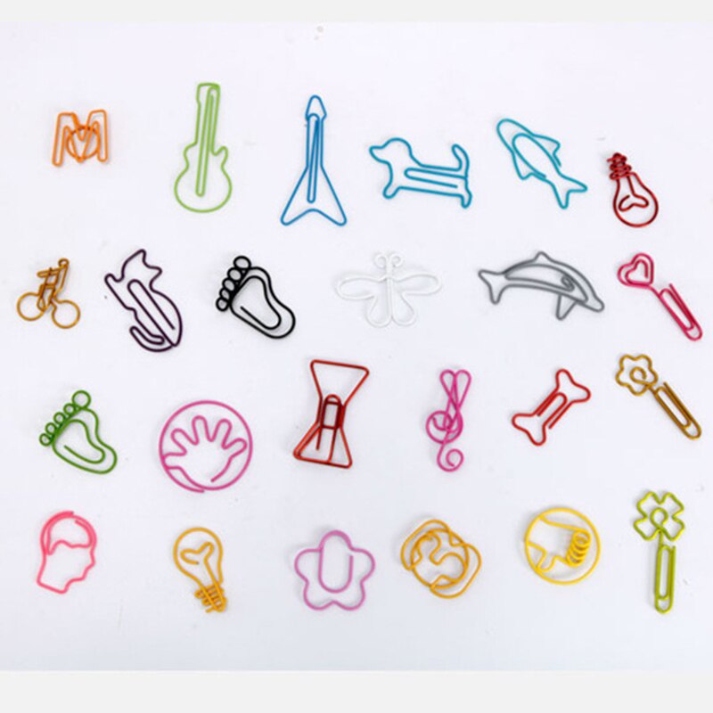 50 PCS Cartoon Animal Shape Paper Clip Metal Clip ... – Grandado
