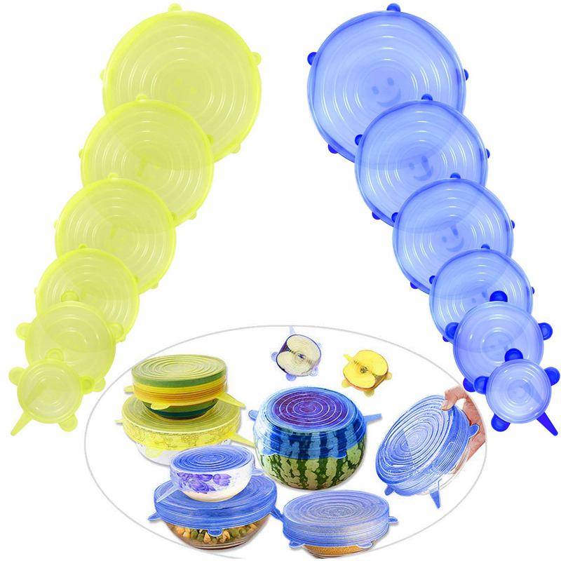 Silikon Lebensmittel Deckel, 12 Pcs Stretch Wieder... – Vicedeal