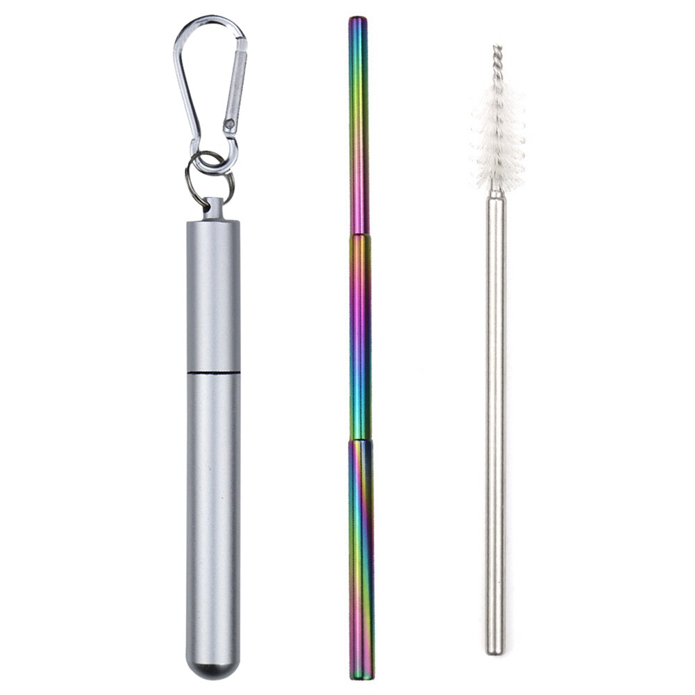 Reusable Stainless Steel Straws with Aluminium Key... – Grandado