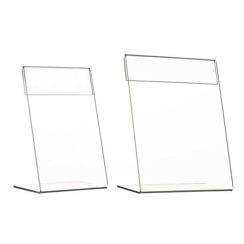 Acrylic L Sign Price Label Display Holders Stands ... – Vicedeal
