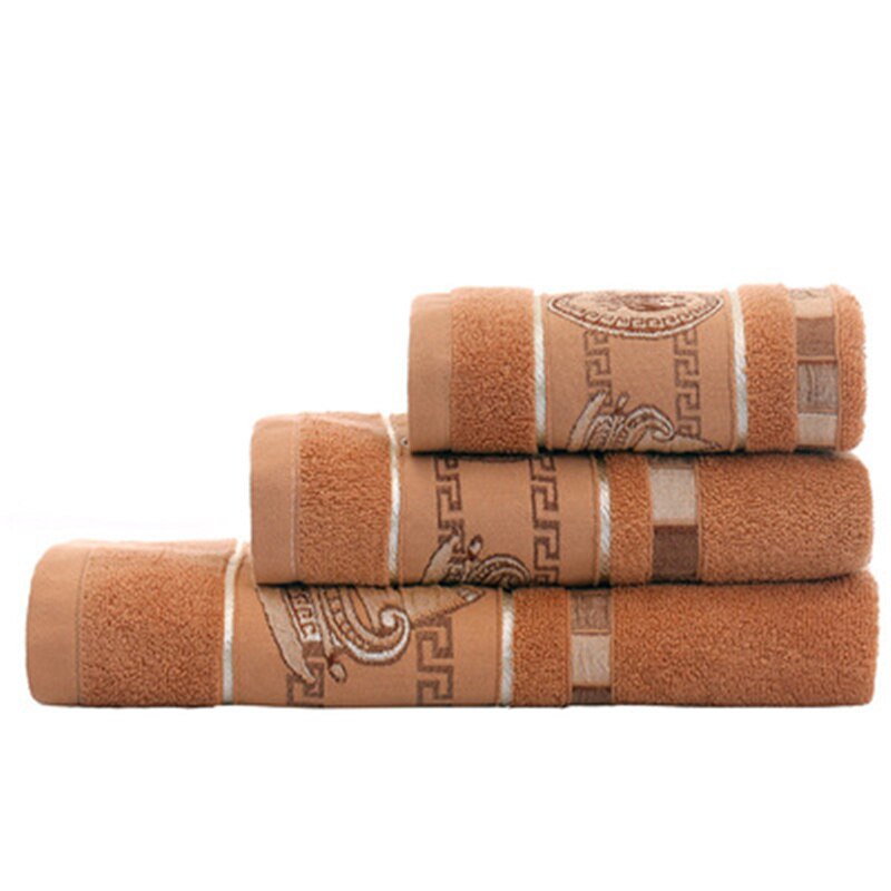 Luxe Badhanddoek Set,1 Grote Badhanddoeken, 1 Klei... – Grandado